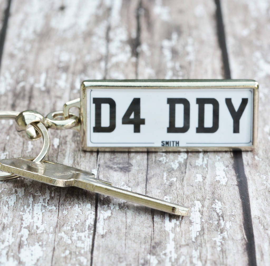 Personalised Car Number Plate Keyring By Me And My Car 
