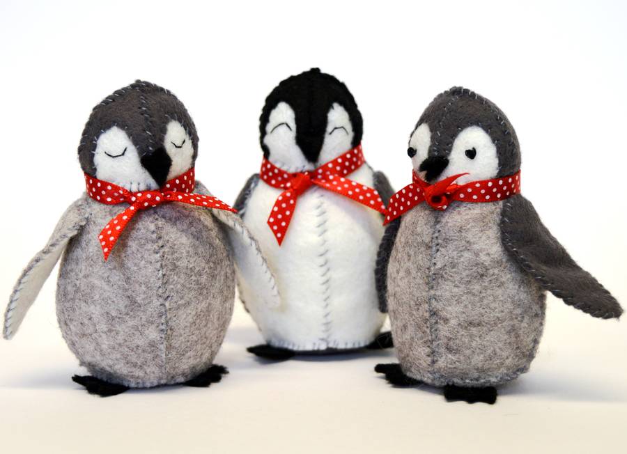 baby penguins felt craft kit by corinne lapierre | notonthehighstreet.com