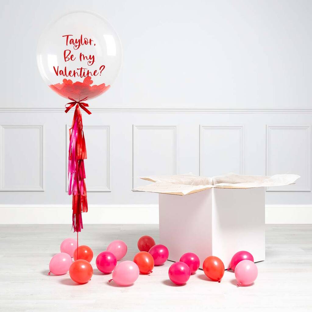 Personalised Loved Up Tassel Valentine's Bubble Balloon By Bubblegum ...
