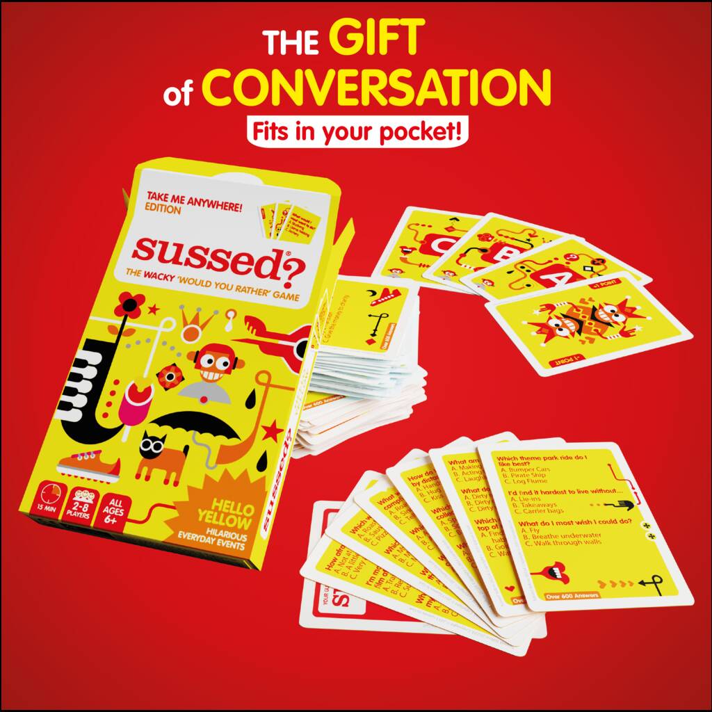 Sussed: Hello Yellow Edition By Games to Get | notonthehighstreet.com