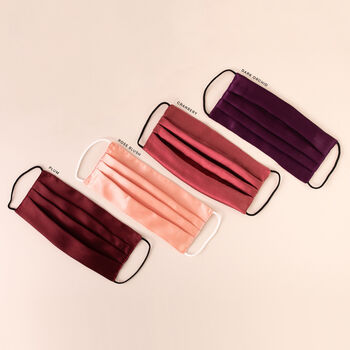 Silk Satin Face Mask Ultra Soft By Linea Masks | notonthehighstreet.com