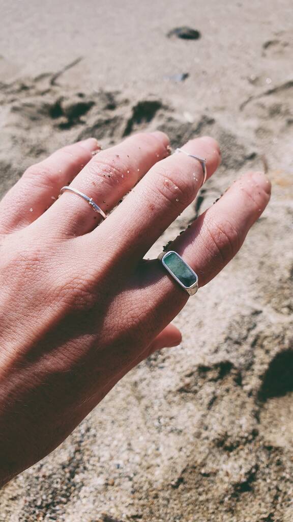 Emerald Sapporo Ring By Beho Studio | notonthehighstreet.com