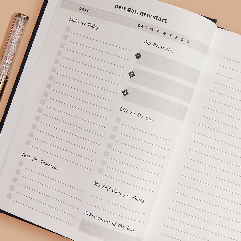 Undated Daily And Weekly Planner Notebook By Betterday Studio ...