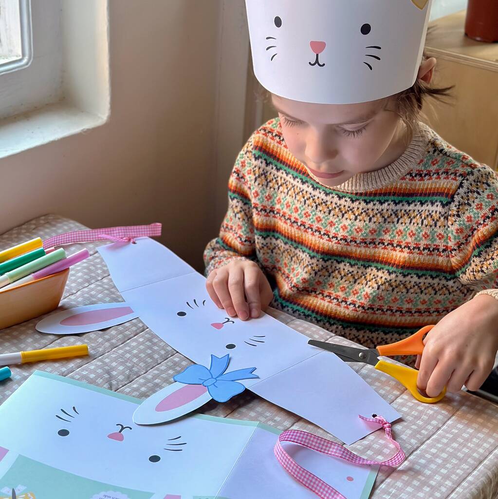 Personalised Bunny Dress Up Easter Crown By Clara and Macy