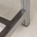 Humber Sleek Steel Industrial Dining Table By Cosy Wood ...