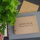 Bespoke Leather Visitors Book Guest Book By Artbox | notonthehighstreet.com