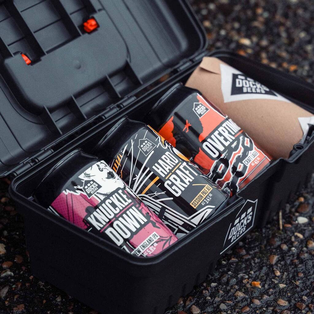 Small Toolbox Full Of Craft Beer By Docks Beers | notonthehighstreet.com