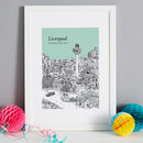 personalised graduation gift city print by tessa galloway illustration ...