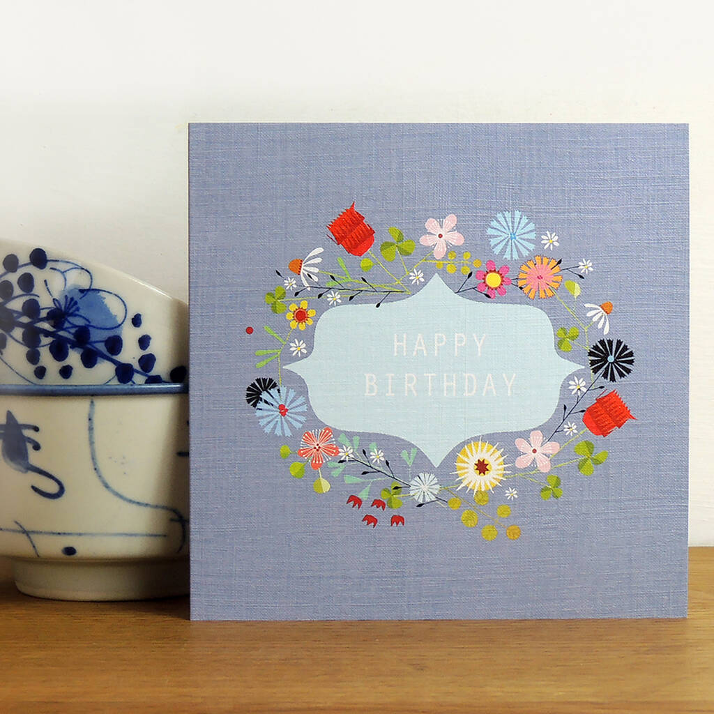 Floral Mauve Birthday Card By Kali Stileman Publishing ...