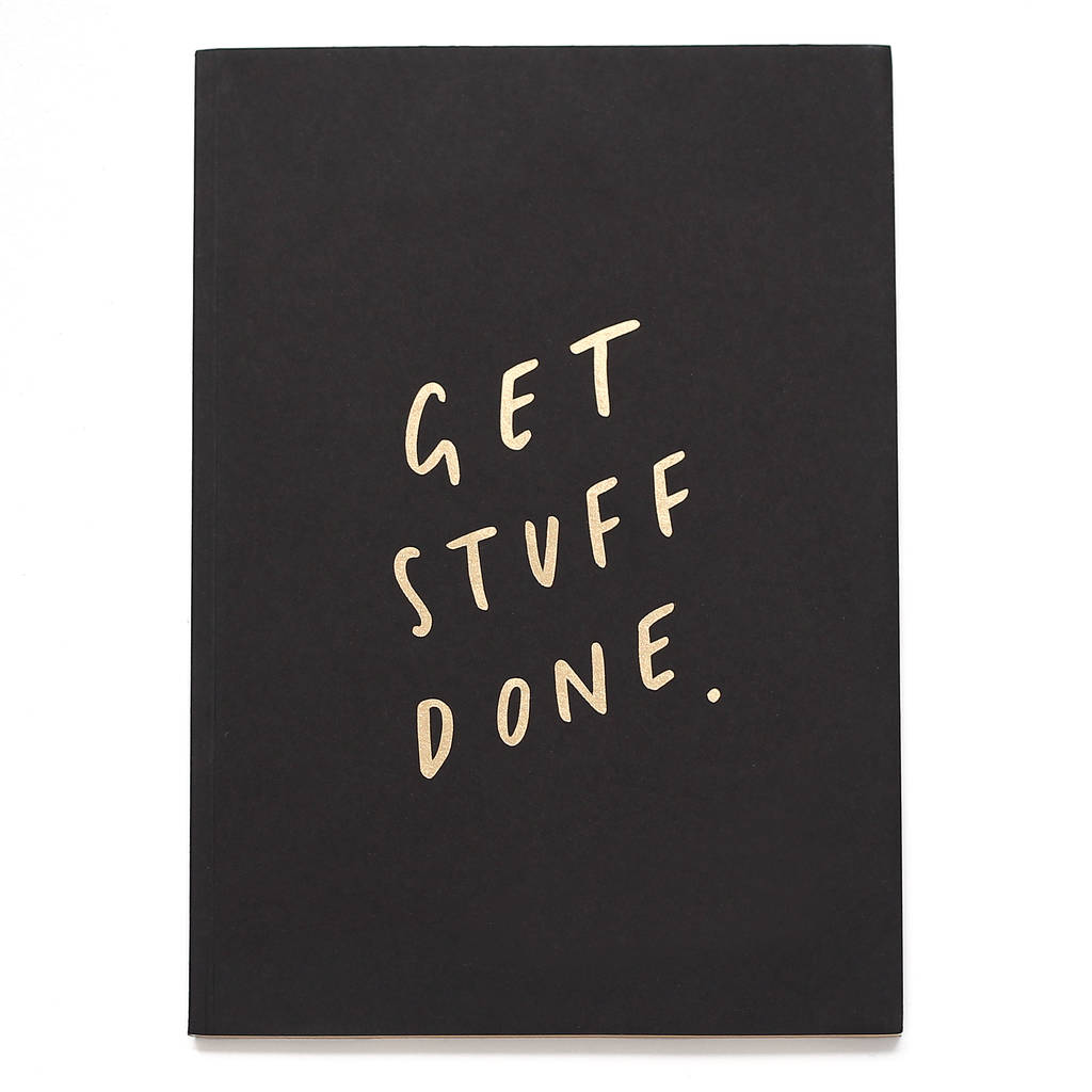 Get Stuff Done A5 Notebook By Old English Company | notonthehighstreet.com
