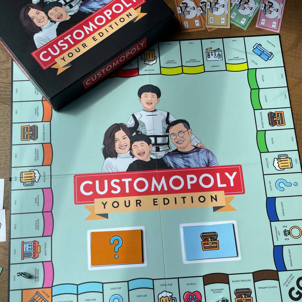 Personalised Opoly Board Game By The Dice Guys | notonthehighstreet.com