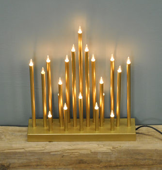 gold christmas star candle bridge by garden selections ...