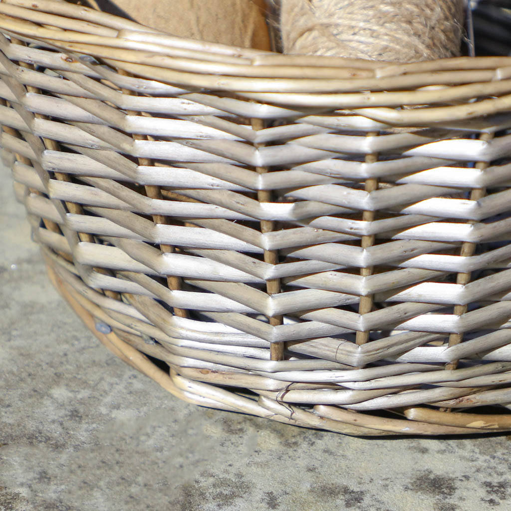 Vintage Wicker Garden Basket By Dibor | notonthehighstreet.com
