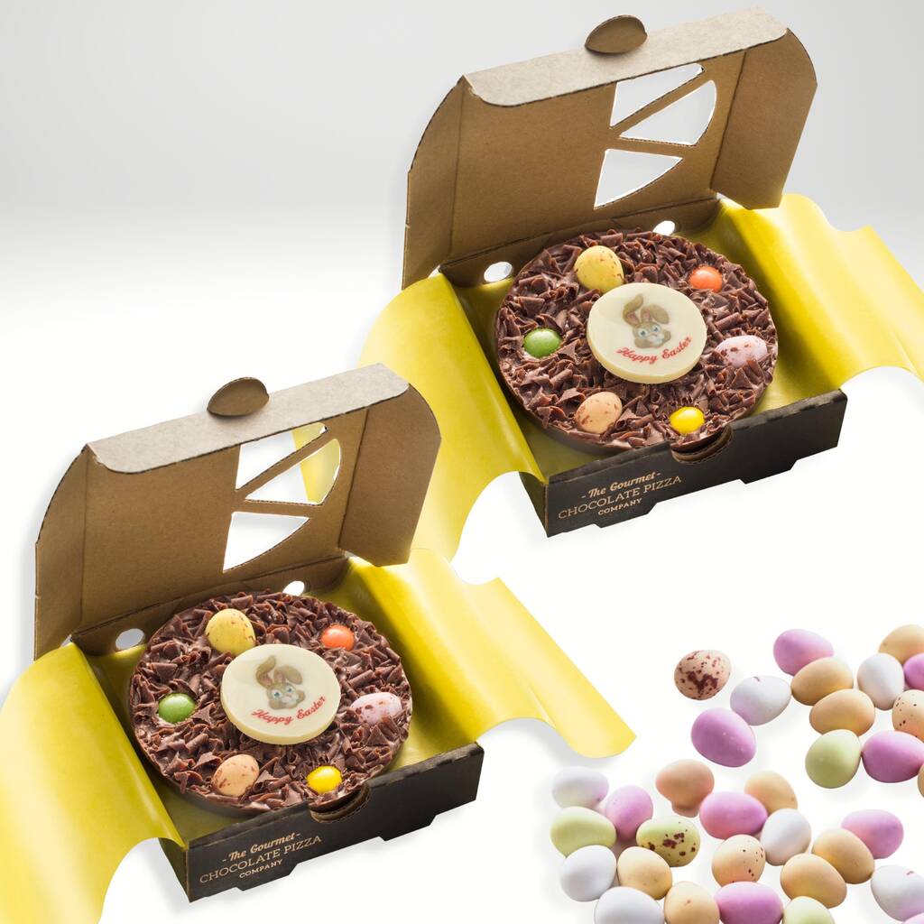 Easter Mini Chocolate Pizza Duo By The Gourmet Chocolate Pizza Co ...