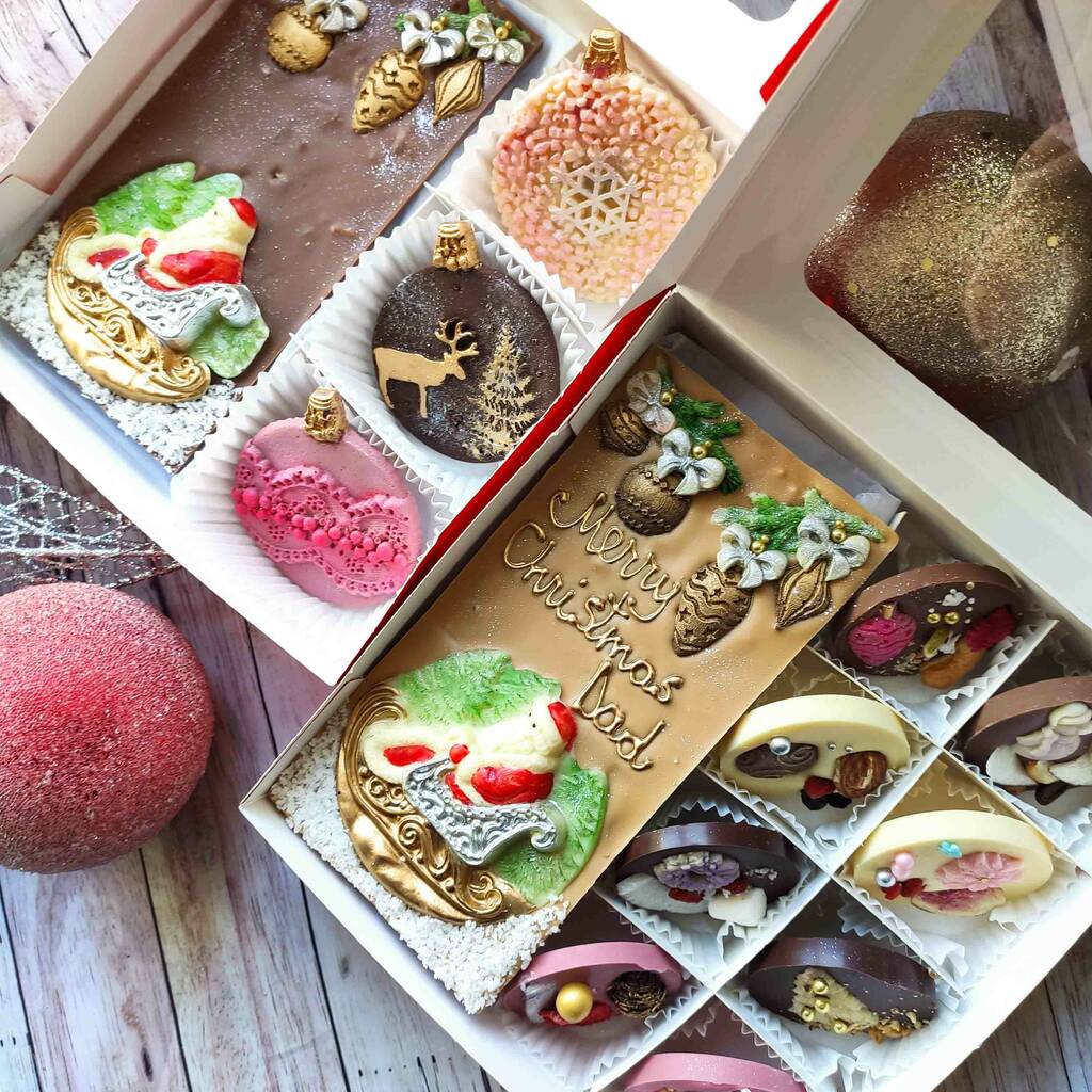 Chocolate Santa Sleigh, Personalised Christmas Box By The Unique ...