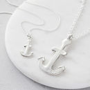 silver maxi anchor necklace by under the rose | notonthehighstreet.com