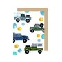 Land Rover Polka Dot Card By IzziRainey | notonthehighstreet.com