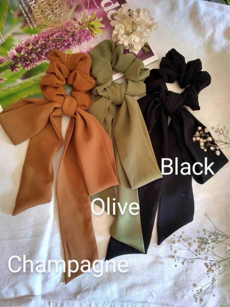 Premium Silk Satin Hair Scarf Scrunchie By Southsea Linen ...