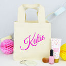 personalised name mini tote bag by andrea fays | notonthehighstreet.com