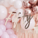 Fifty Rose Gold Happy Birthday Bunting By Ginger Ray ...