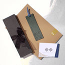 Personalised Italian Leather Bookmark With Welsh Detail By Swag And ...