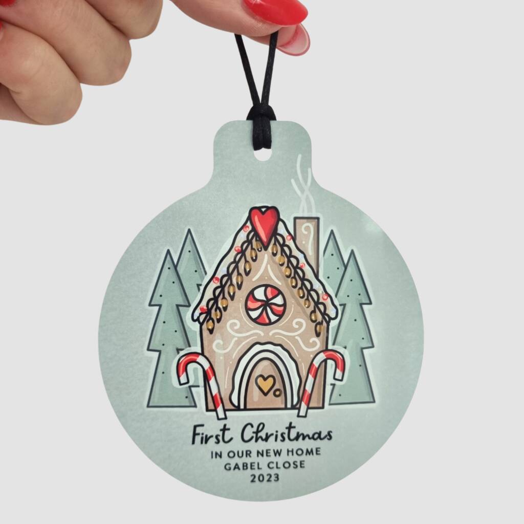 First Christmas New Home Bauble Tree Decoration By Little Duo