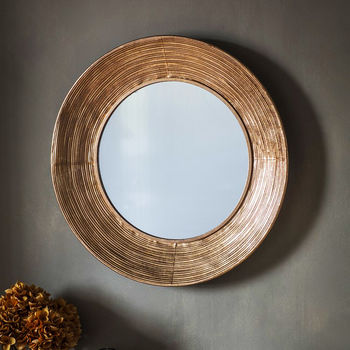 Round Copper Wall Mirror By Primrose & Plum | notonthehighstreet.com