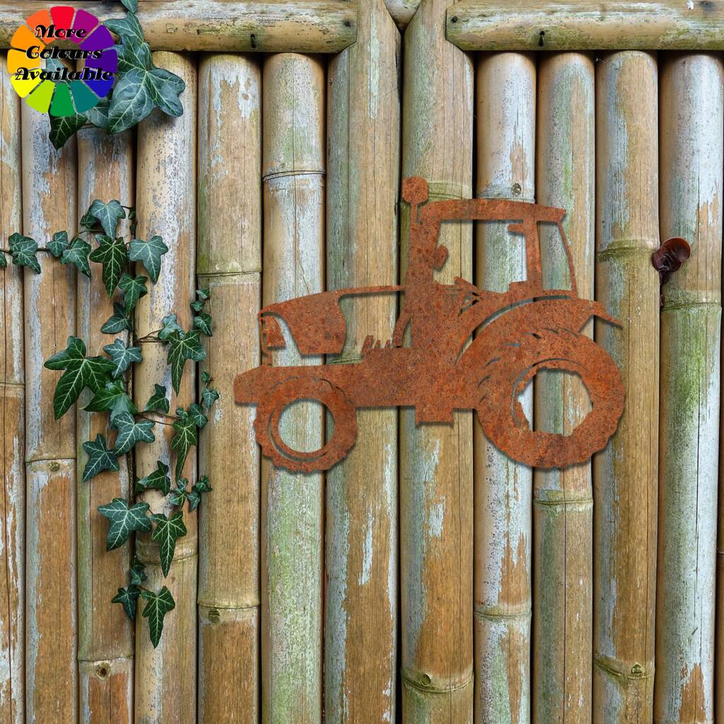 Metal Tractor Wall Art Vintage Metal Tractor Decor By Duke Craft ...