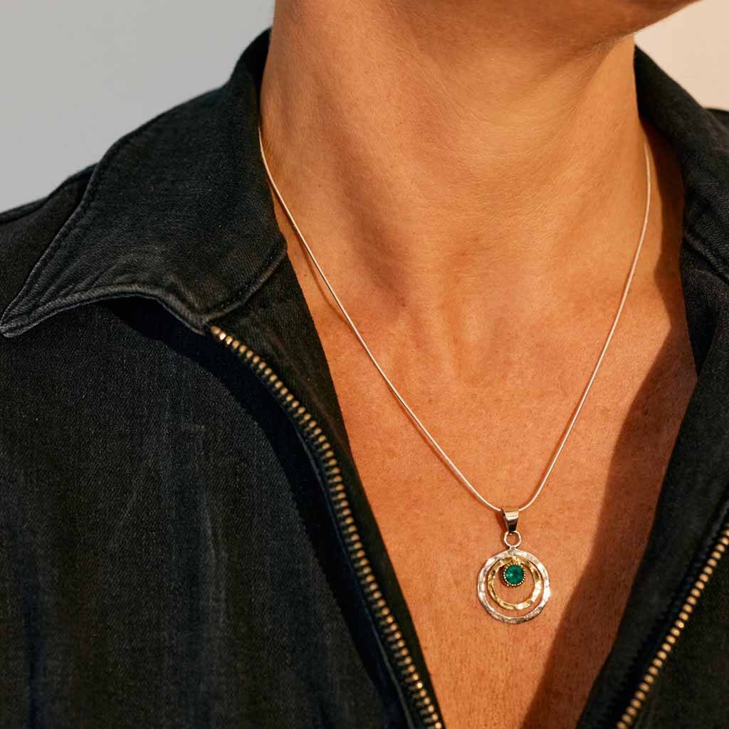 Infinity Universe Green Onyx Silver Earrings By Charlotte's Web ...