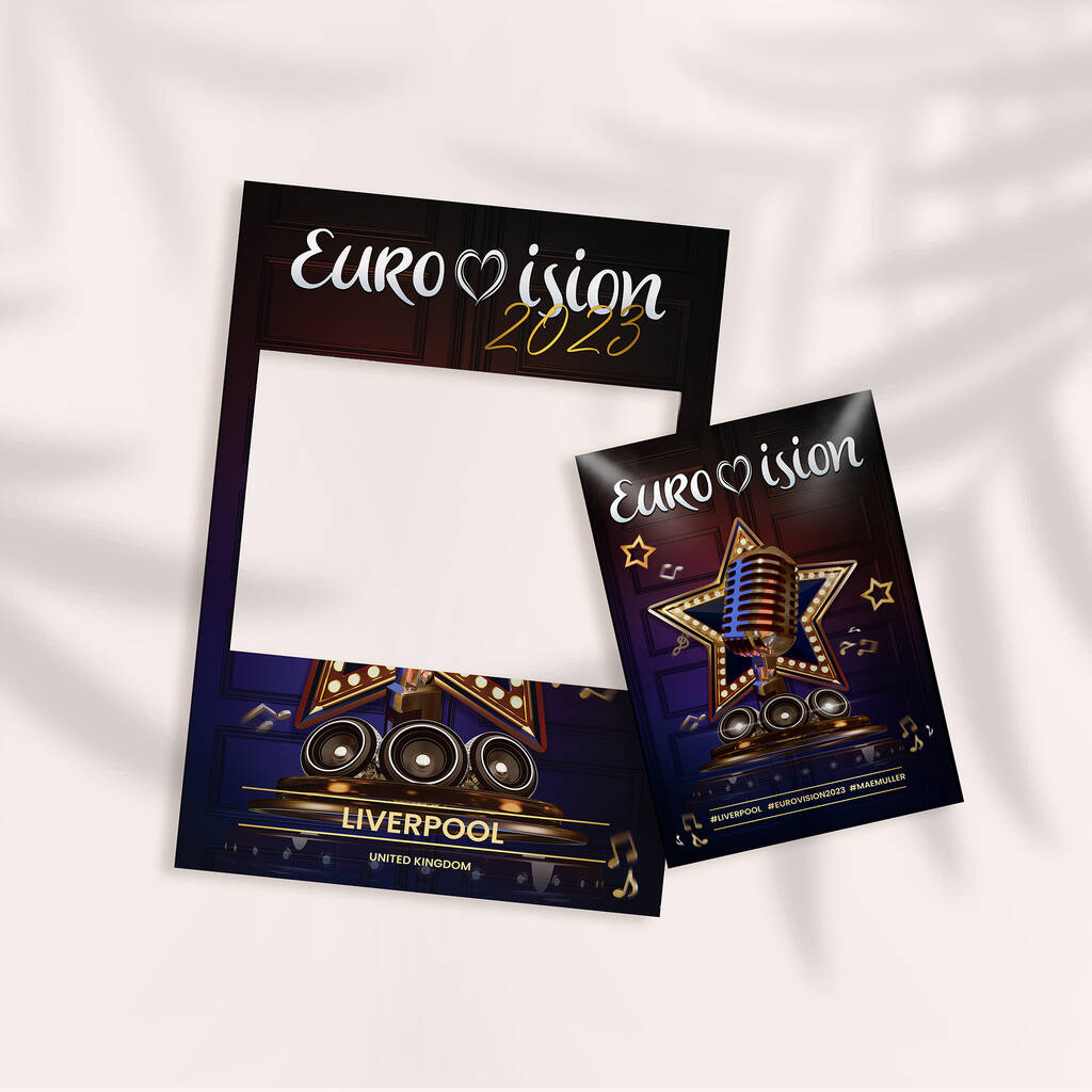 Eurovision Song Contest Selfie Frame And Sign By Smart Party Shop ...