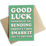 Good Luck, Thinking Of You Card By Mimi & Mae | notonthehighstreet.com