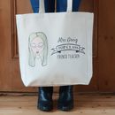 personalised top teacher tote bag by syd&co | notonthehighstreet.com