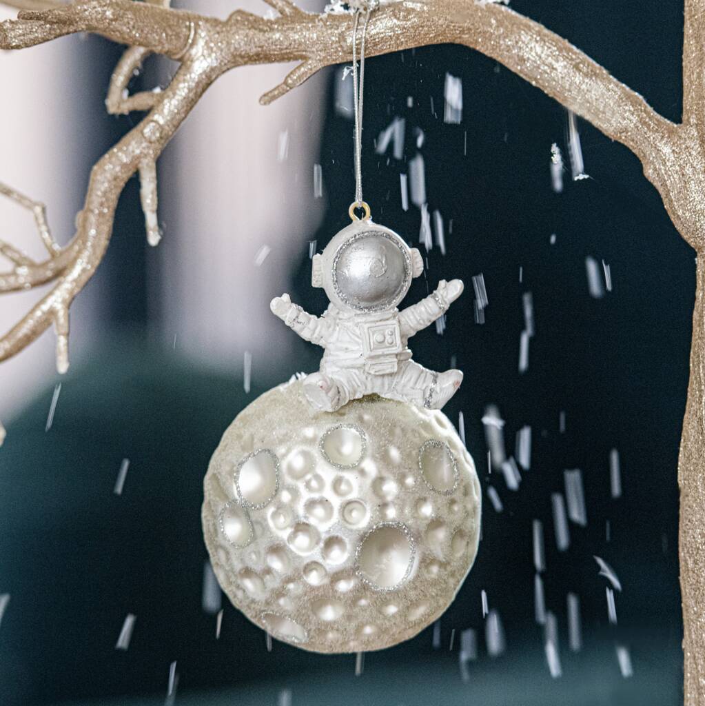 Little Astronaut On The Moon Bauble By HELLO LOVELY