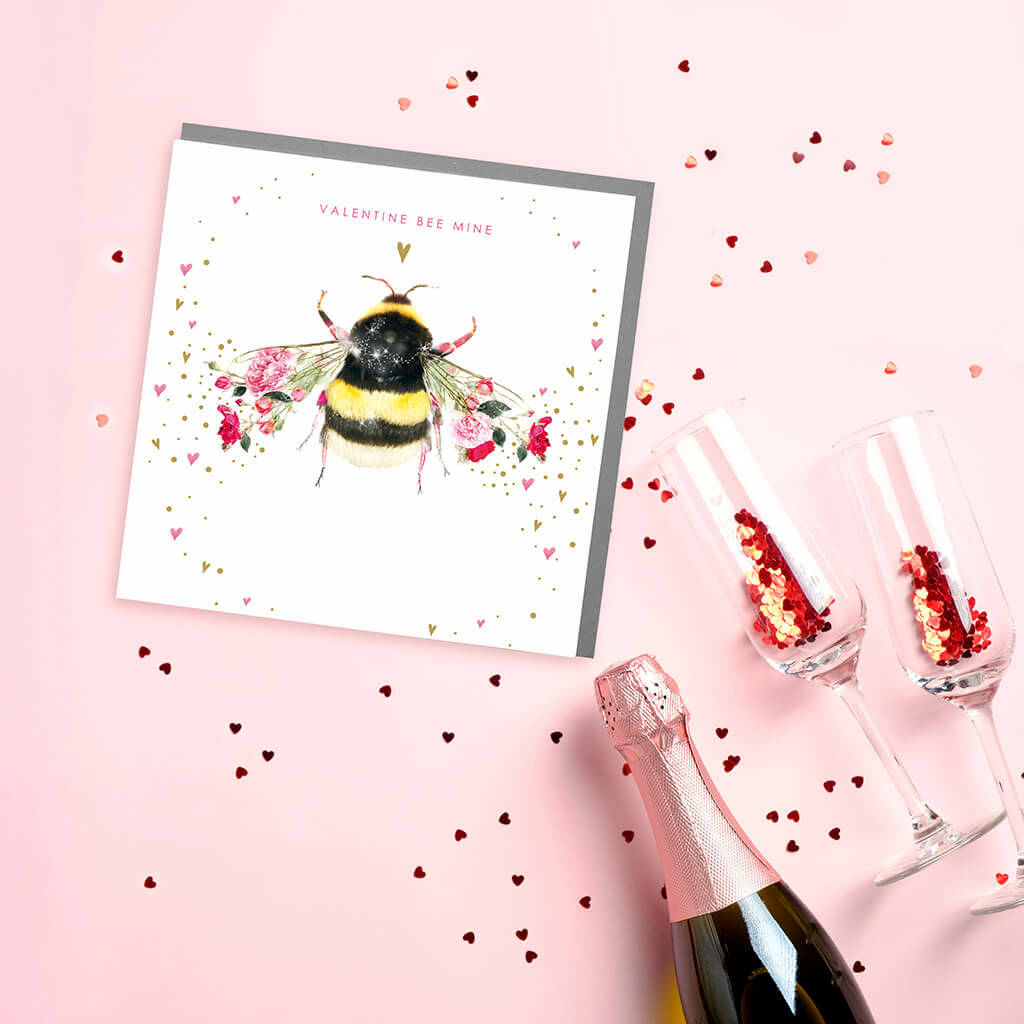 Valentines Day Card Bee By Lola Design Ltd