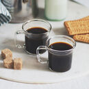 Glass Espresso Cup Set By Becky Broome | notonthehighstreet.com