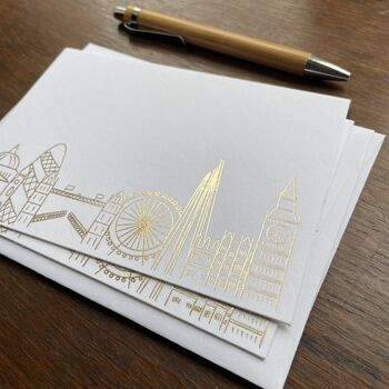 London Landmarks Pressed Luxury Note Cards By Lunella