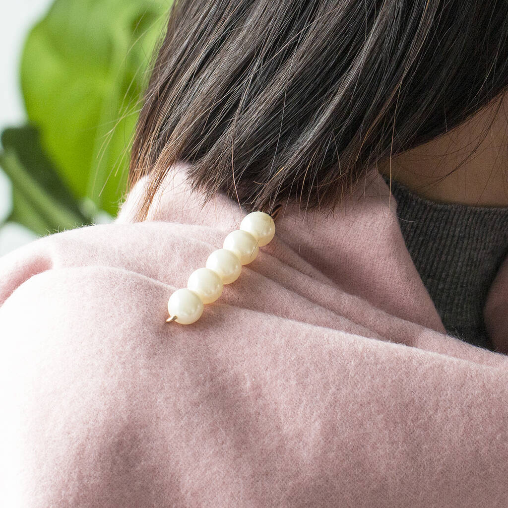 multi pearl scarf pin brooch by studio hop | notonthehighstreet.com