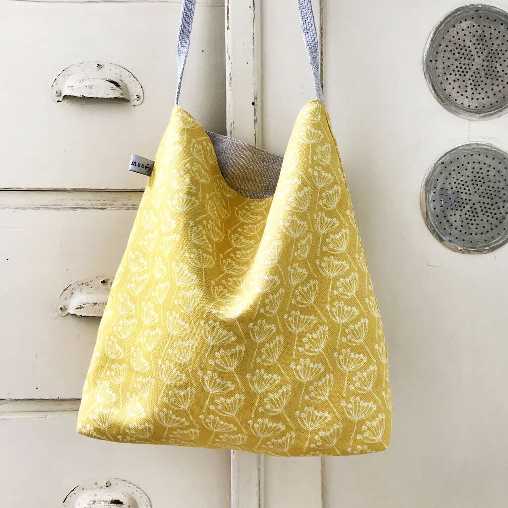 Floral Cow Parsley Day Bag By Charlotte Macey | notonthehighstreet.com