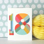 Mini Number Eighteen Card By Kali Stileman Publishing