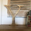 Gold Metal Personalised Christmas Letters A To Z By The Rustic ...