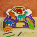 Dinosaur Tray Shape Sorter Puzzle Playset By Lanka Kade ...