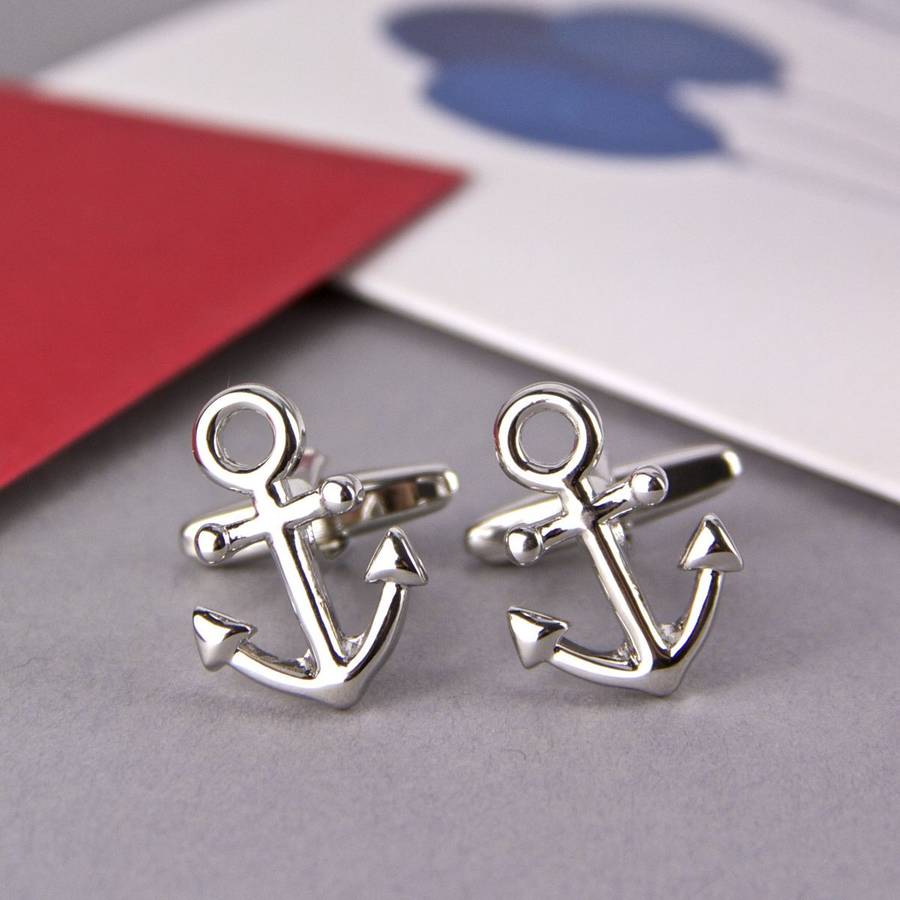 Anchor Cufflinks By Gaamaa | notonthehighstreet.com