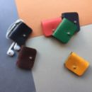 Personalised Leather Earphone Tidy Case By Studio Candice Lau ...