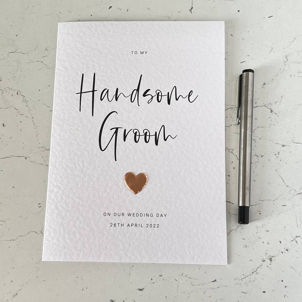 Personalised Groom Wedding Card By The Dogs Collars UK ...