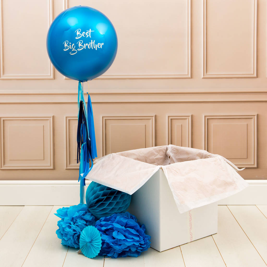 Personalised Best Big Brother Tassel Orb Balloon By Bubblegum Balloons ...