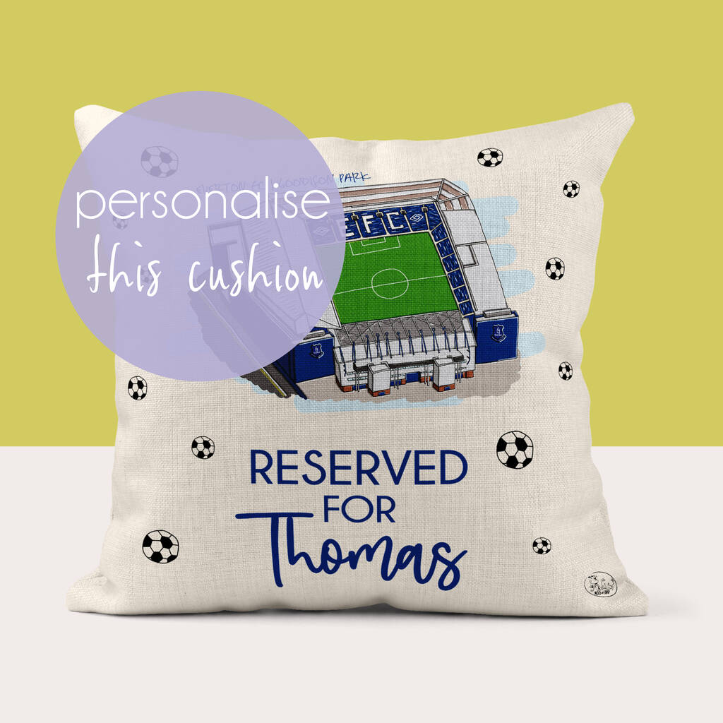 Personalised Everton Fc Cushion By Moo and Snip | notonthehighstreet.com