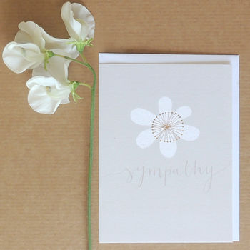 Sympathy Mini Card By Kali Stileman Publishing | notonthehighstreet.com