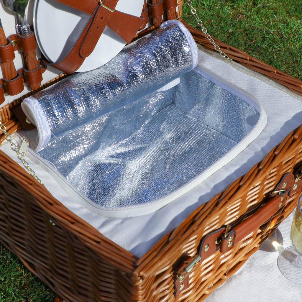 Personalised Four Person Summer Picnic Hamper By Dibor ...
