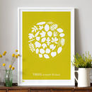 'trees Around Britain' Leaves Screen Print By Bold & Noble ...