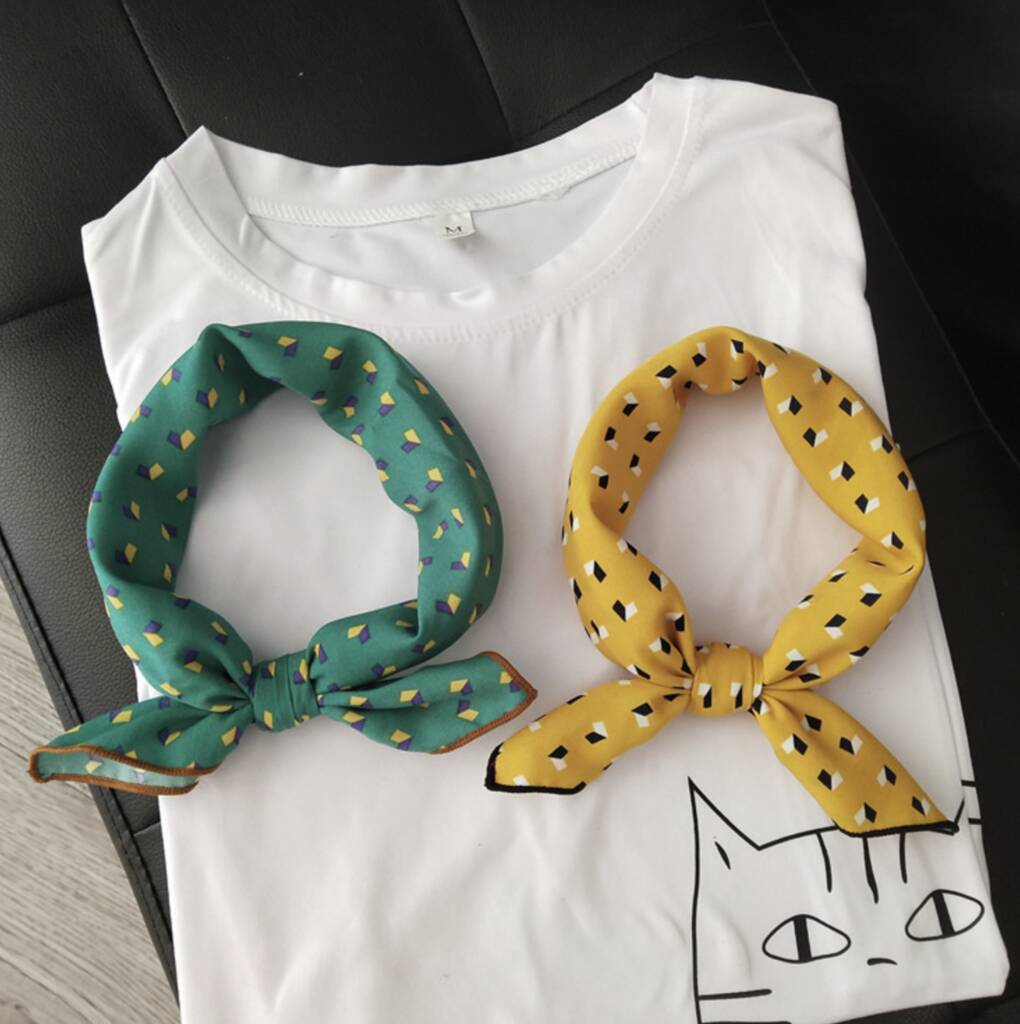 Yellow And Green Eye Scarf By GY Studio | notonthehighstreet.com